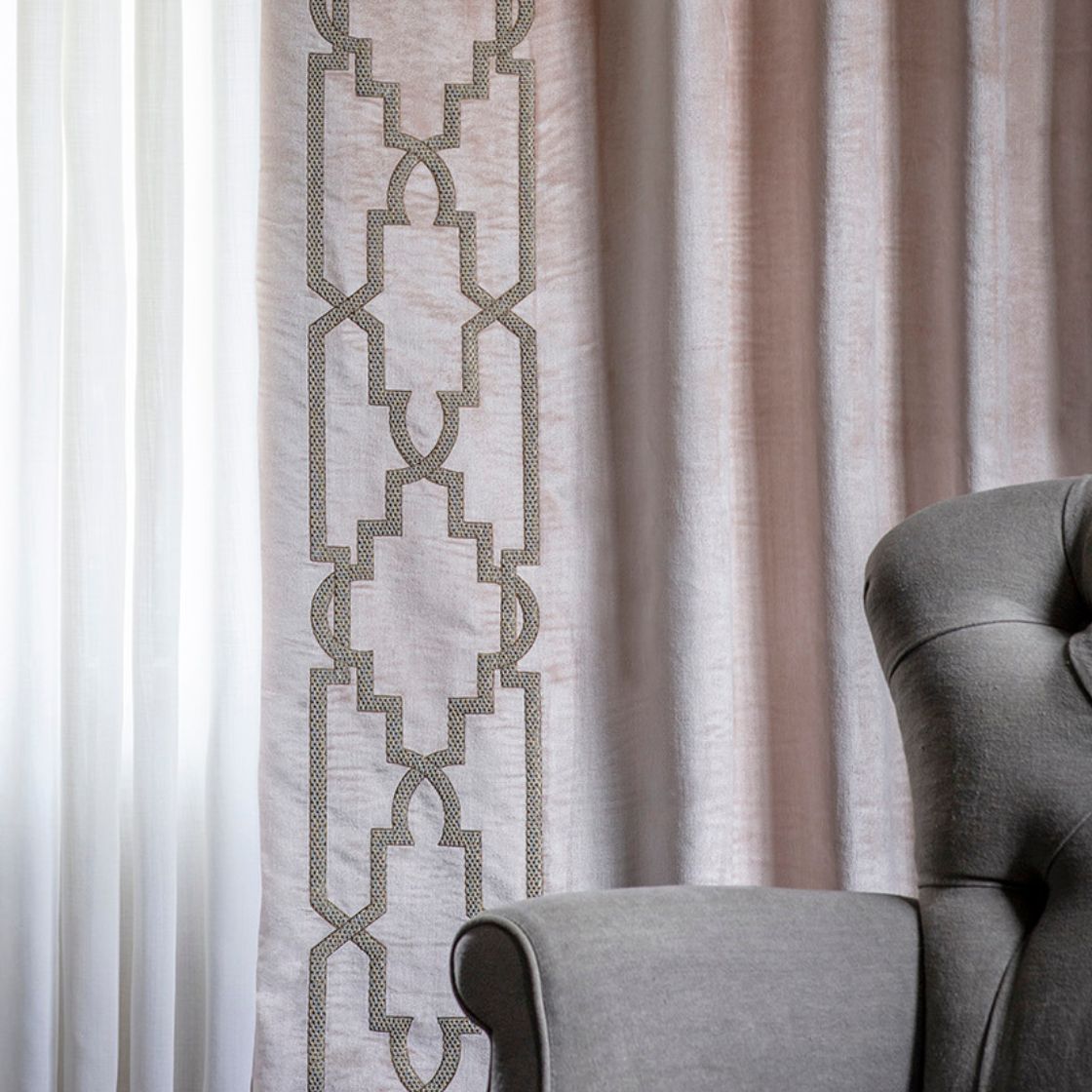 Aida | Embroidered Fabric | Bespoke Embroidery