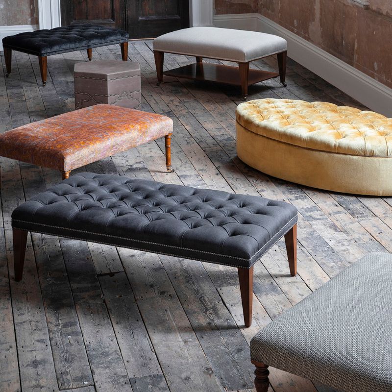 Footstools & Ottomans | Upholstered Footstools | Luxury Furniture