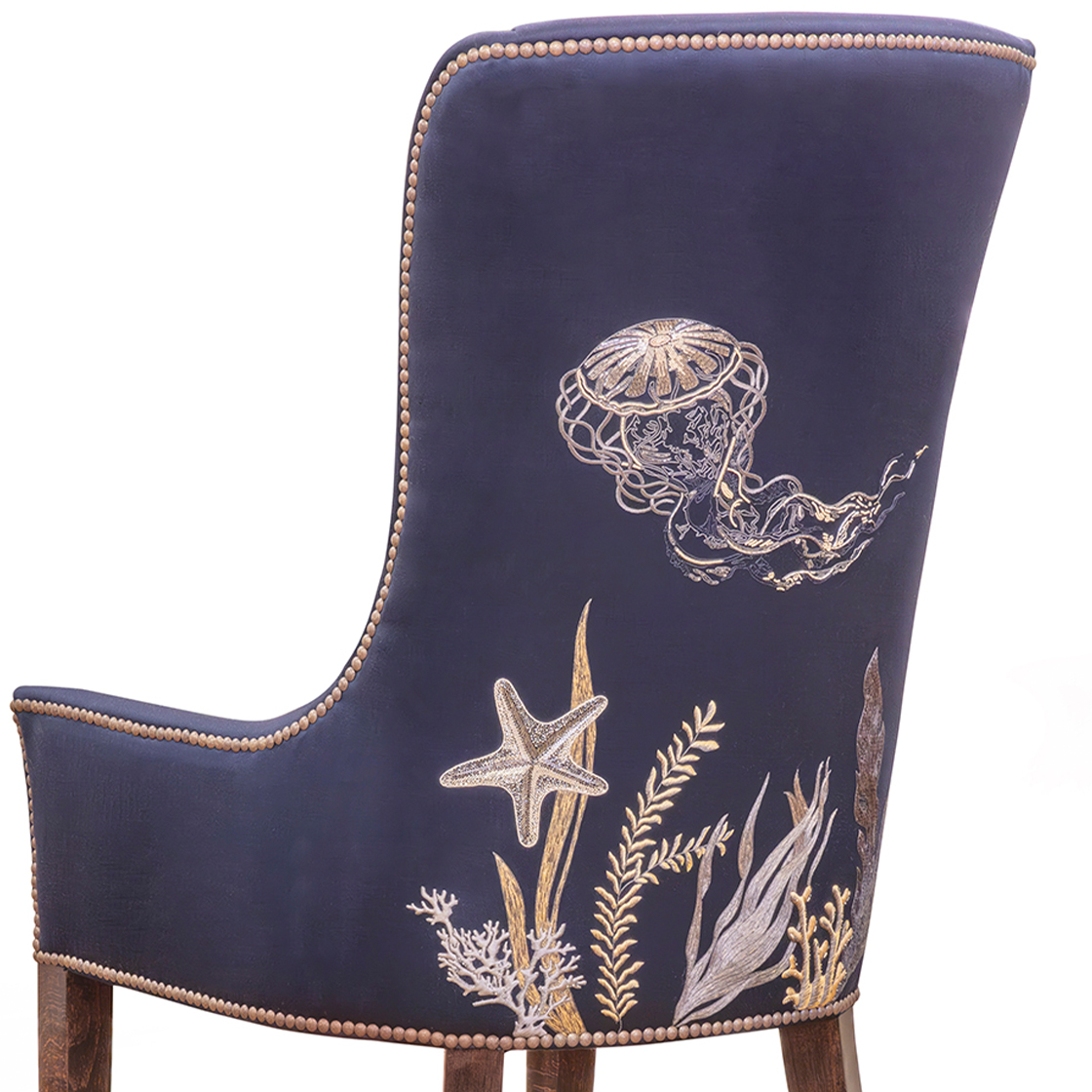 Atlantis embroidered dining chairs | Carver chairs Side chairs